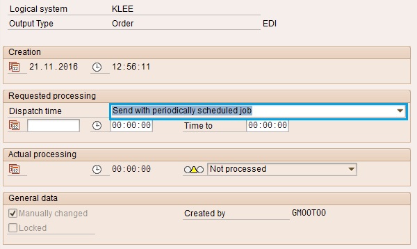 Dispatch Time Output Type Abap Cookbook Largest Directory Of Abap Tutorials Tips And Tricks
